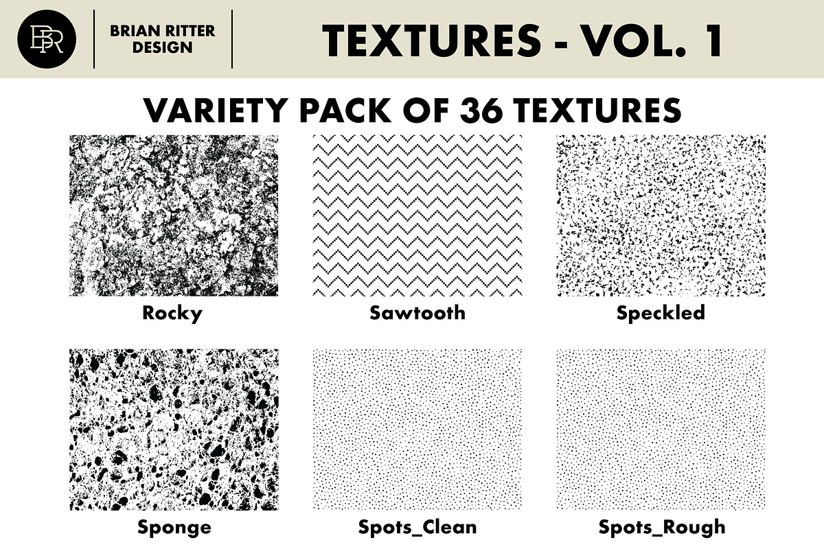 Textures Variety Pack - Vol. 1, a Texture Graphic by Brian Ritter Design