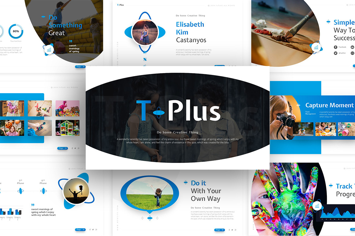 T-Plus Morph Presentation Template, a Presentation Template by RRGraph