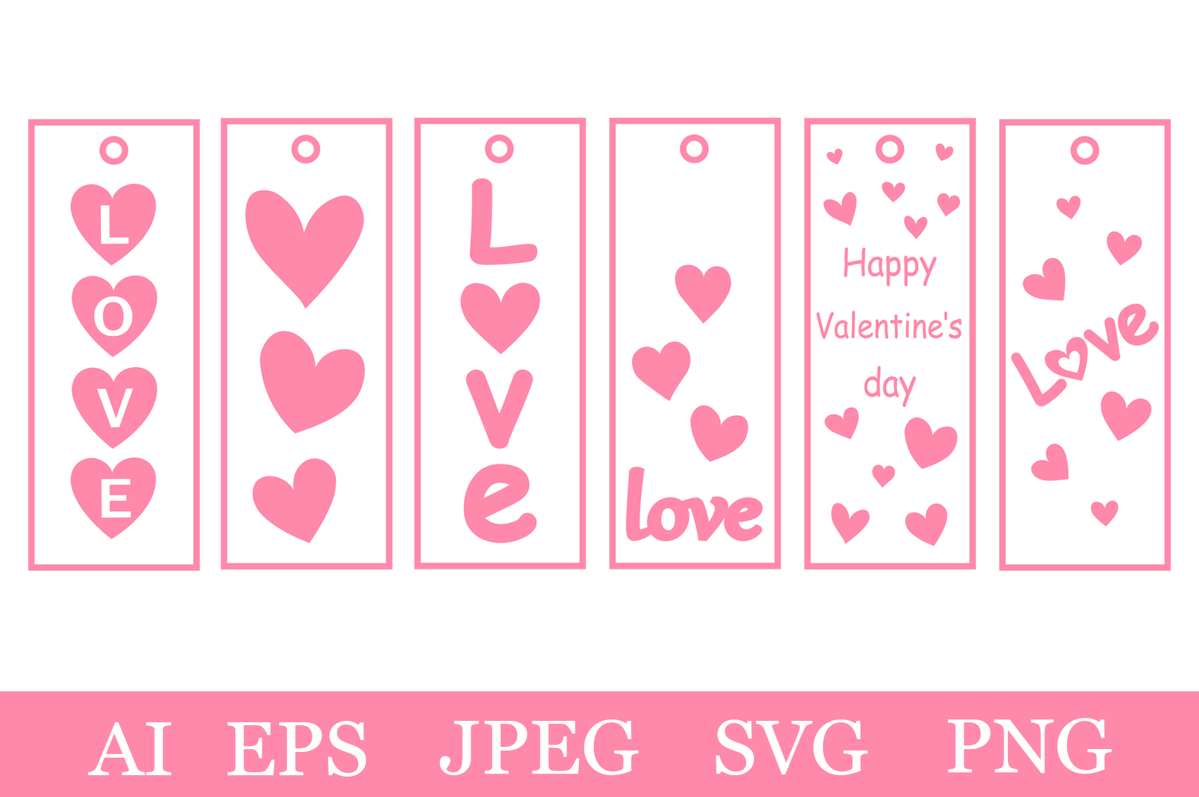 Valentine's day Gift Tags templates | Illustrations ~ Creative Market