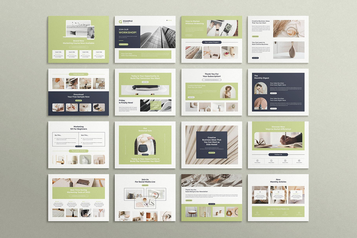 Newsletter Template Landscape, a Brochure Template by TemplatesForest