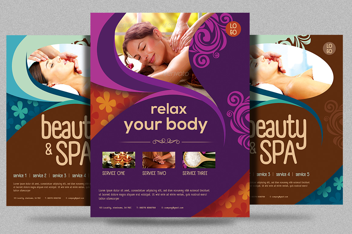 Beauty Spa Promotion Flyer V2, a Flyer Template by Satgur Graphic Design