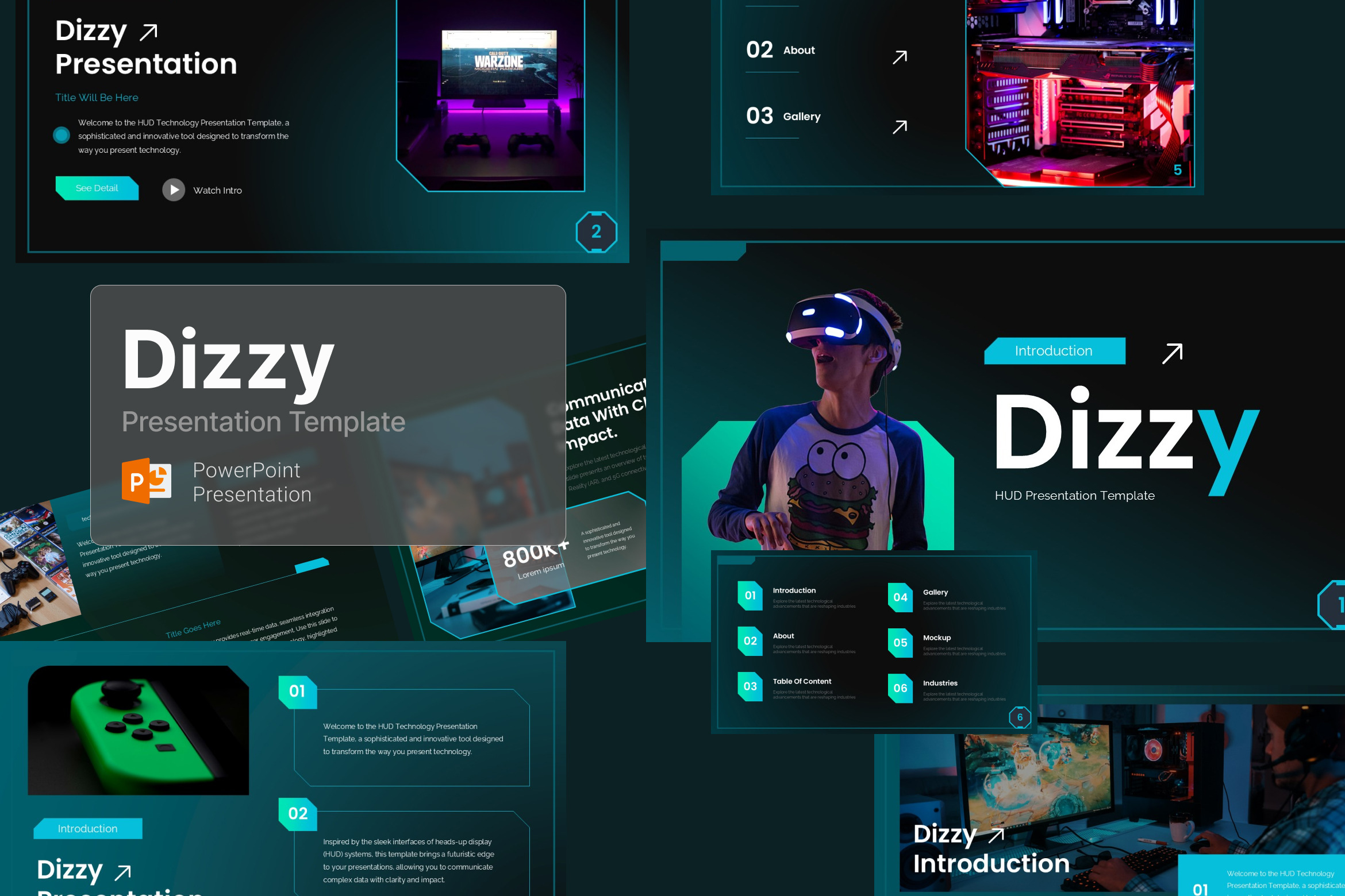 Futuristic Powerpoint Template, a Presentation Template by Eklip Studio