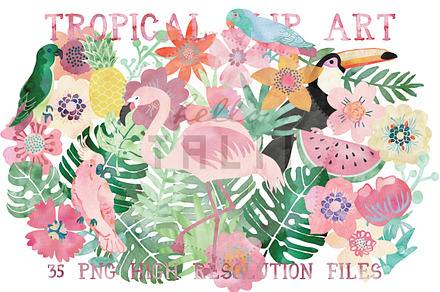 SUMMER FUN CLIP ART, an Illustration by Hello Talii