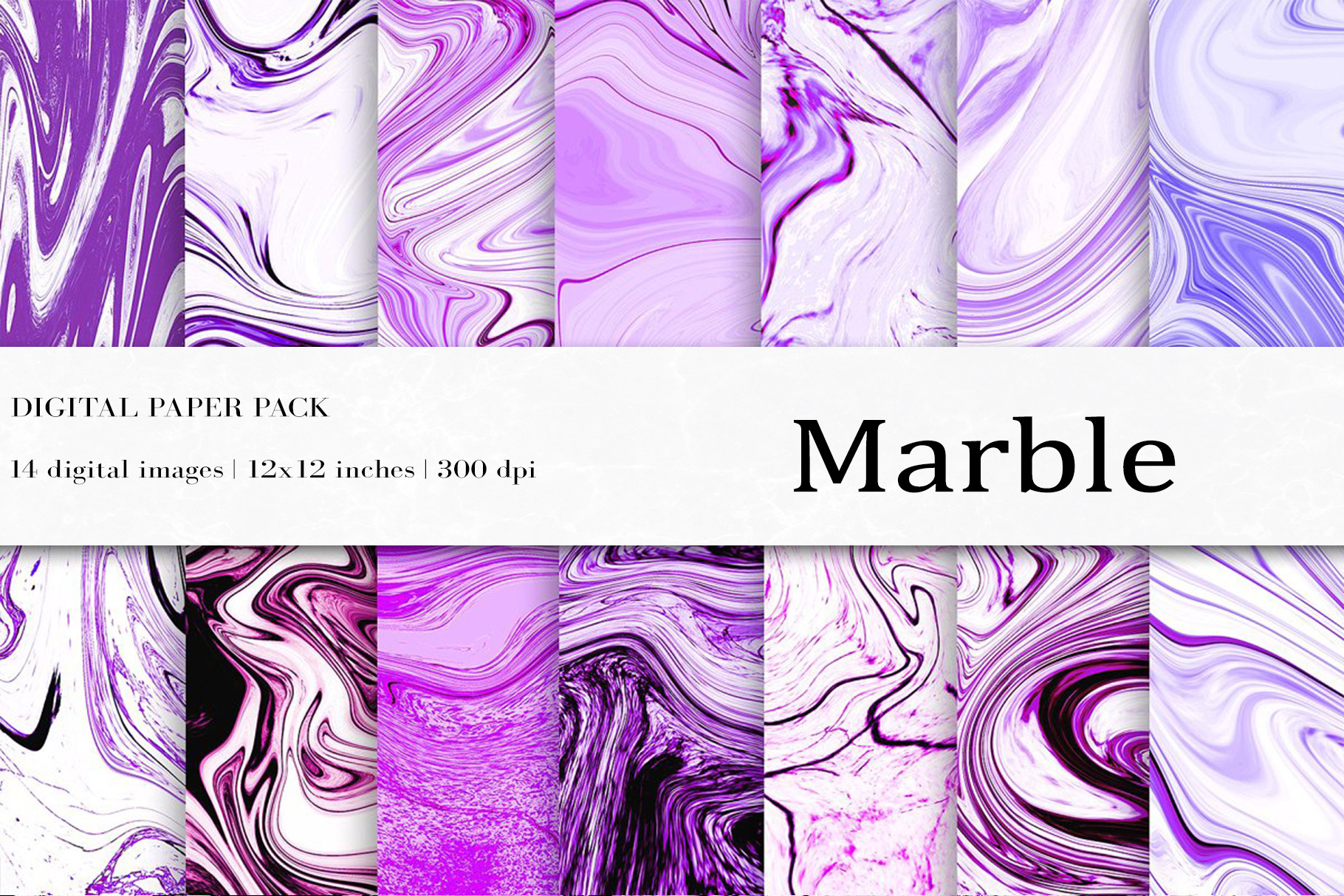 Marble Digital Papers, a Texture Graphic by BonaDesigns