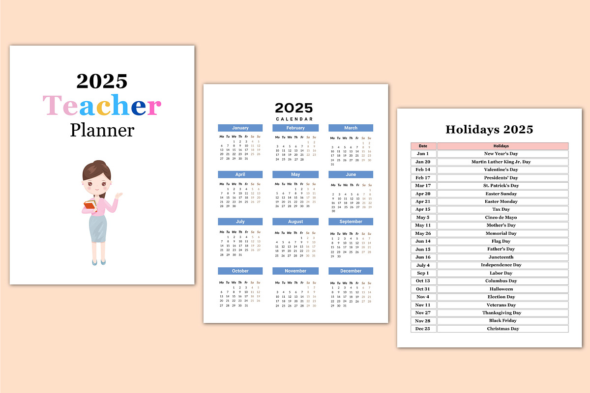 Editable 2024-2025 Teacher Planner