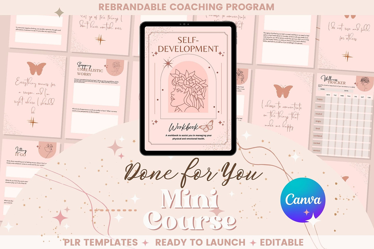 Self Development Workbook Templates | Creative Market