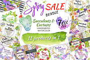 Spring bundle 70% OFF!, an Illustration by Evgeniia | Creative Market
