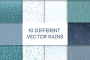 Seamless colorful rain drops pattern, a Decorative Illustration by ...