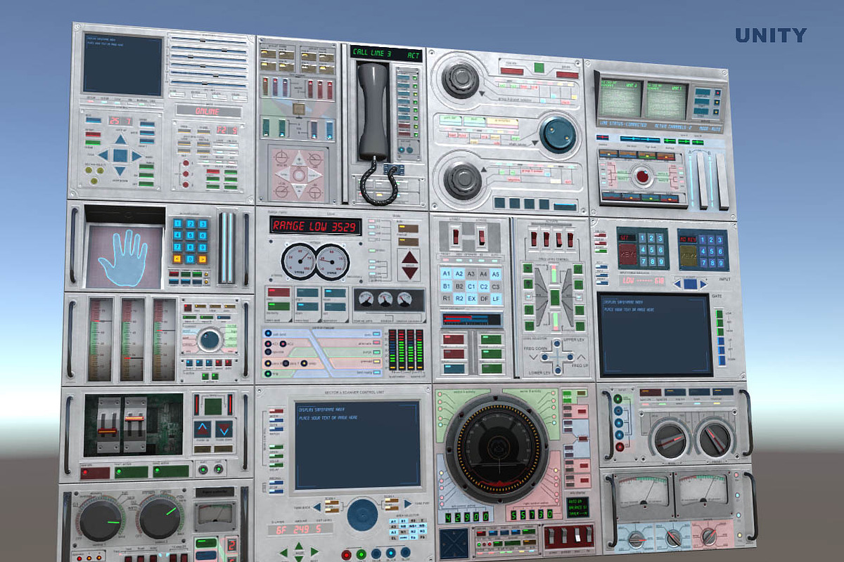 Control panel pack, an Object 3D Model by maxpsr
