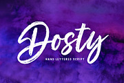 Dosty, a Script Font by Dhan Studio