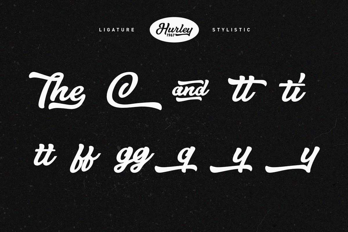 Hurley 1967 Family, a Script Font by RKS-Studio