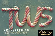 Marshmallow Twist - 3D Lettering, a Graphic by Deeezy