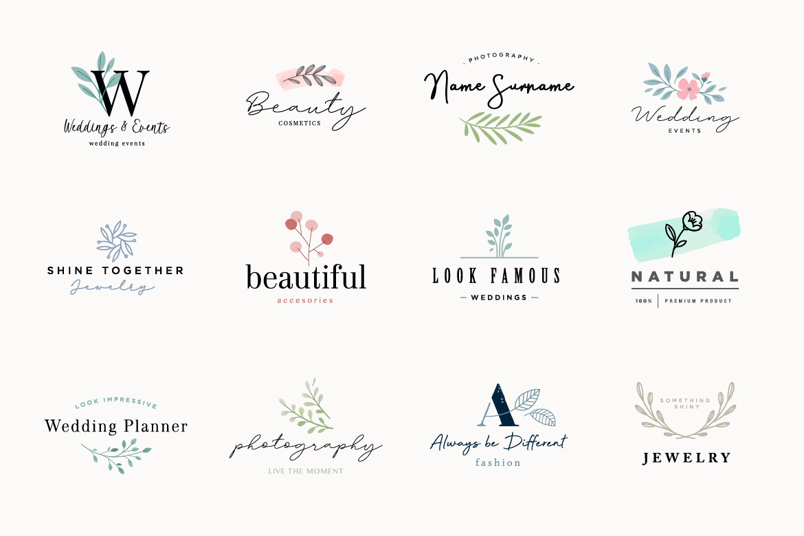 Elegant and luxury logo designs, a Decorative Illustration by PureSolution