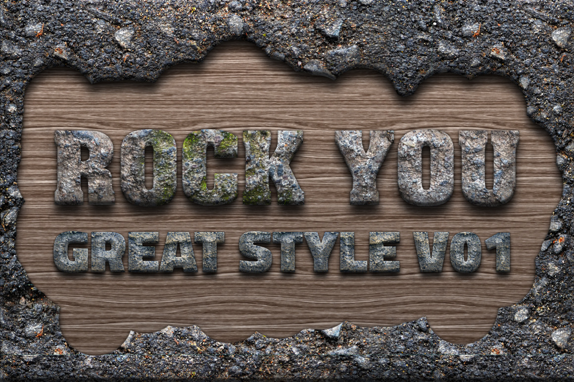 36 Rock Styles V01, a Layer Style Add-On by yantodesign