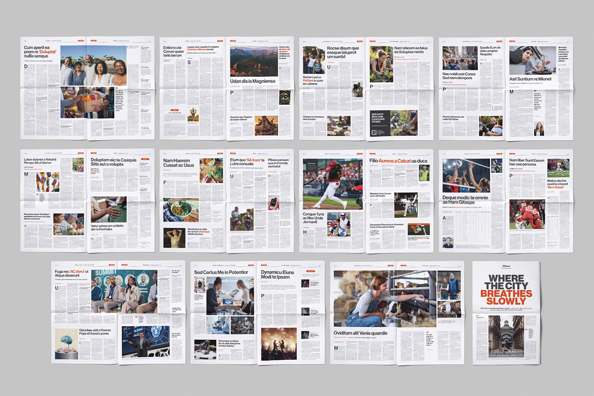 Newspaper Template, a Brochure Template by BrandPacks