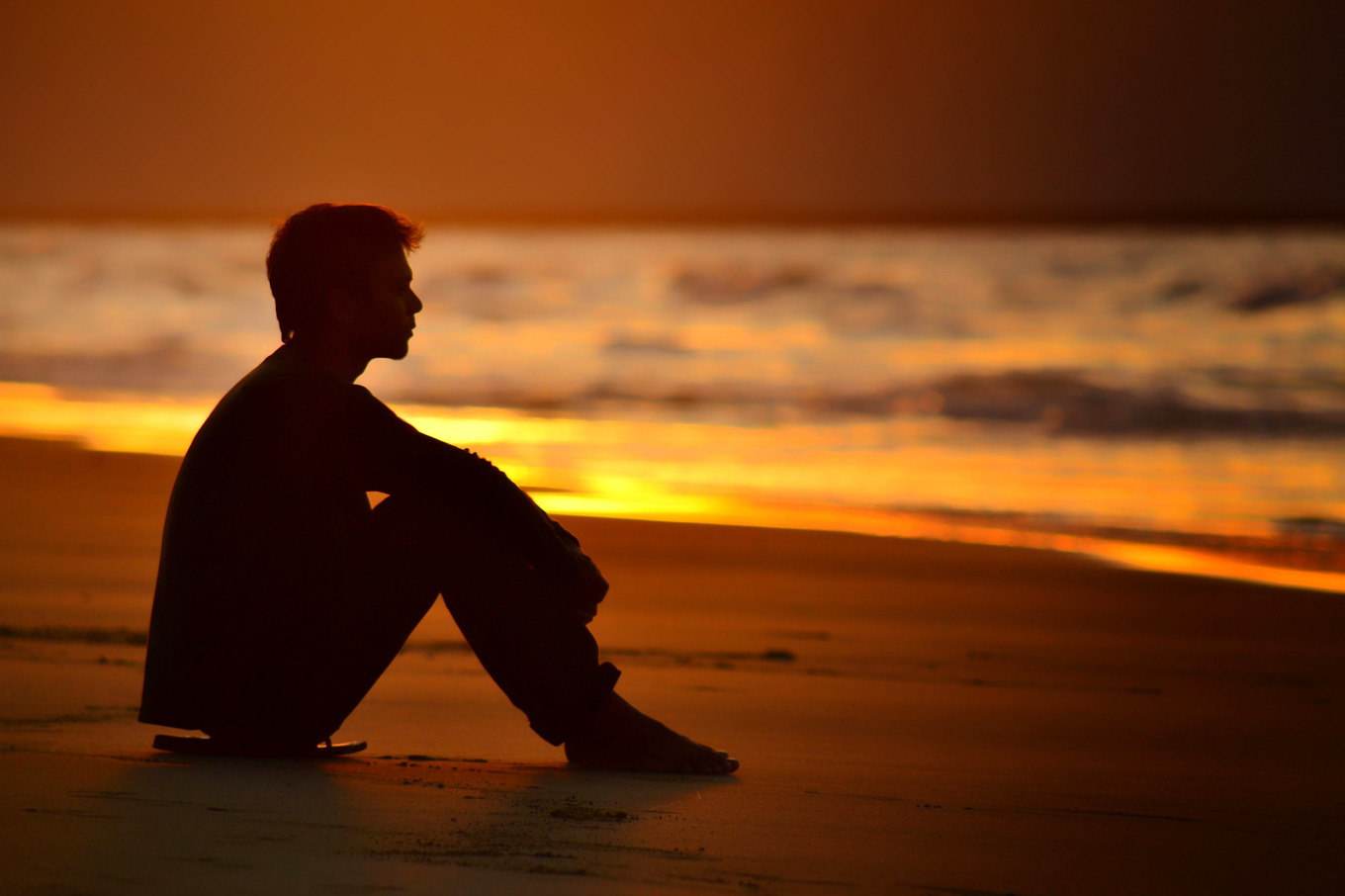 Sunset containing sunset, people, and nature, a Person Photo by bastera ...