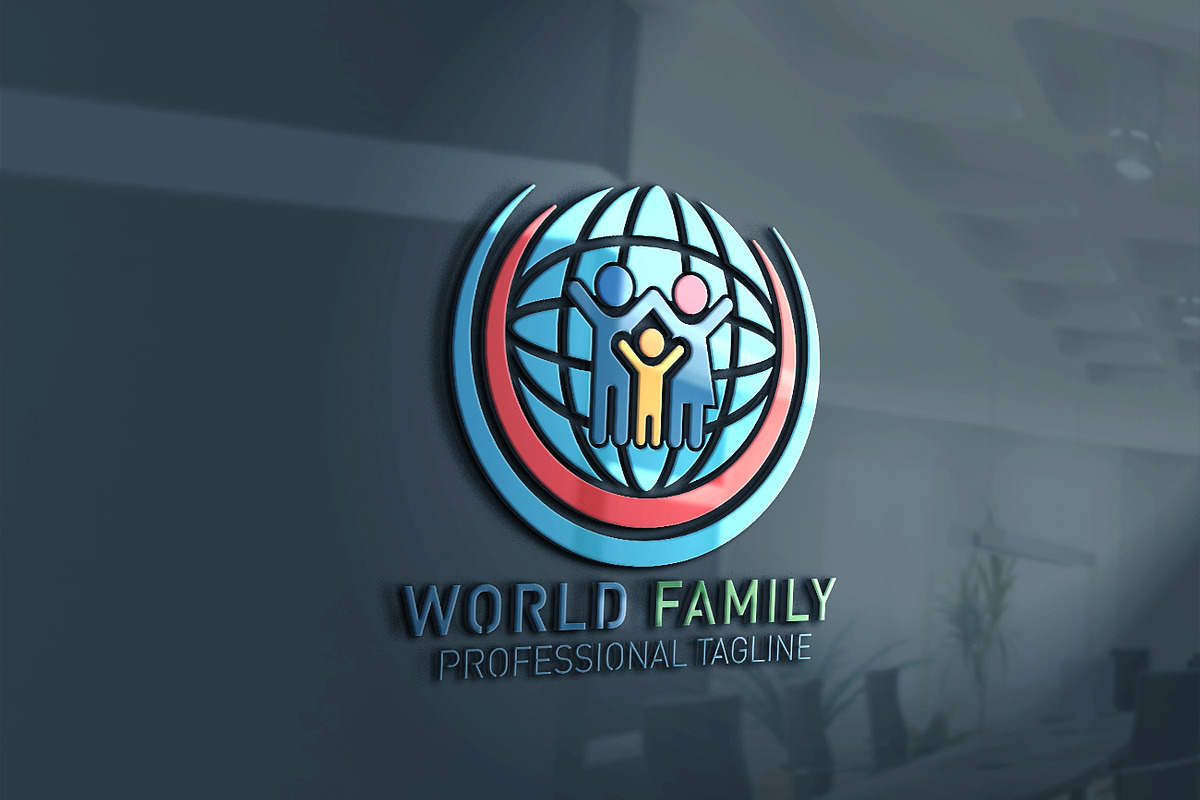 World Family Logo, a Branding & Logo Template by essegraphic