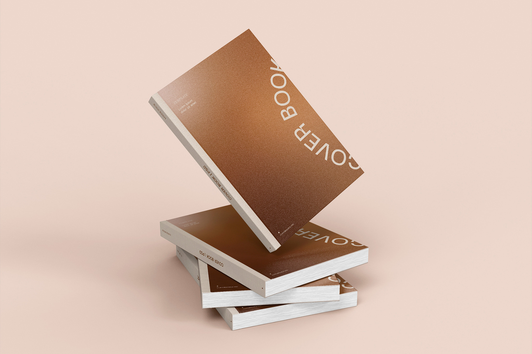 3d Stacked Book Covers Template, a Books & Magazine Mockup by The Rose ...