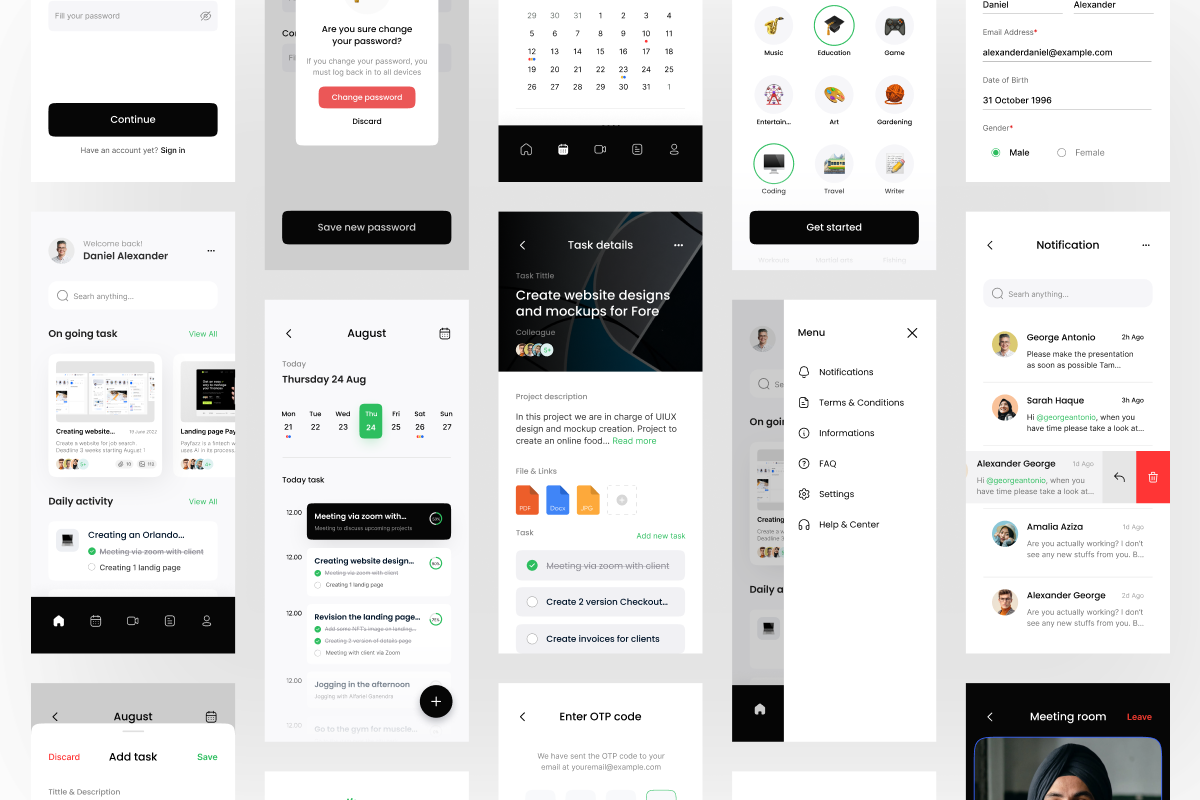 Taskku - Task Management UI KIT, a Device Mockup by Odama