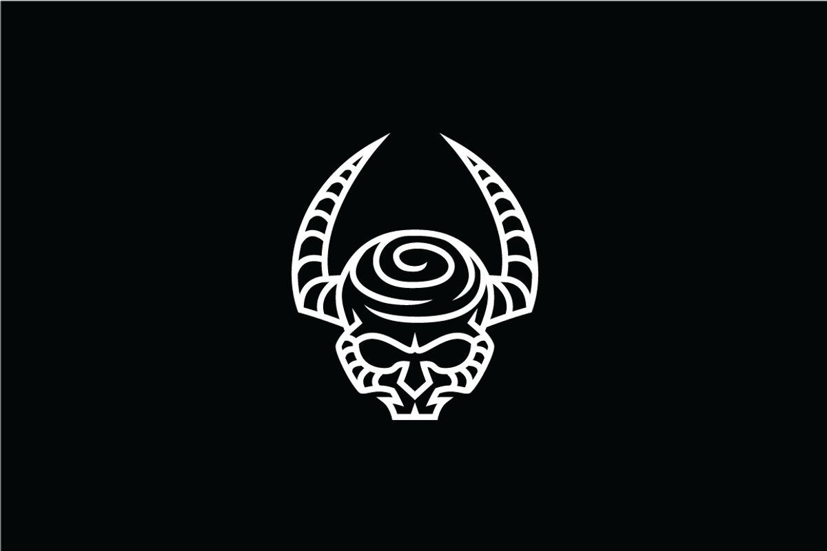 Tribal Skull Logo Template, a Branding & Logo Template by Heavtryq Design
