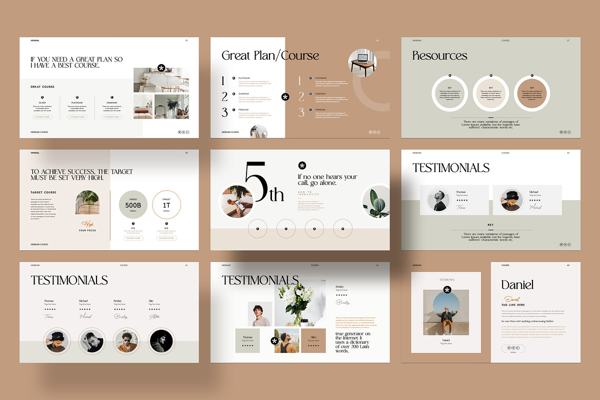 Webinar and Course Slides Template, a Presentation Template by ...