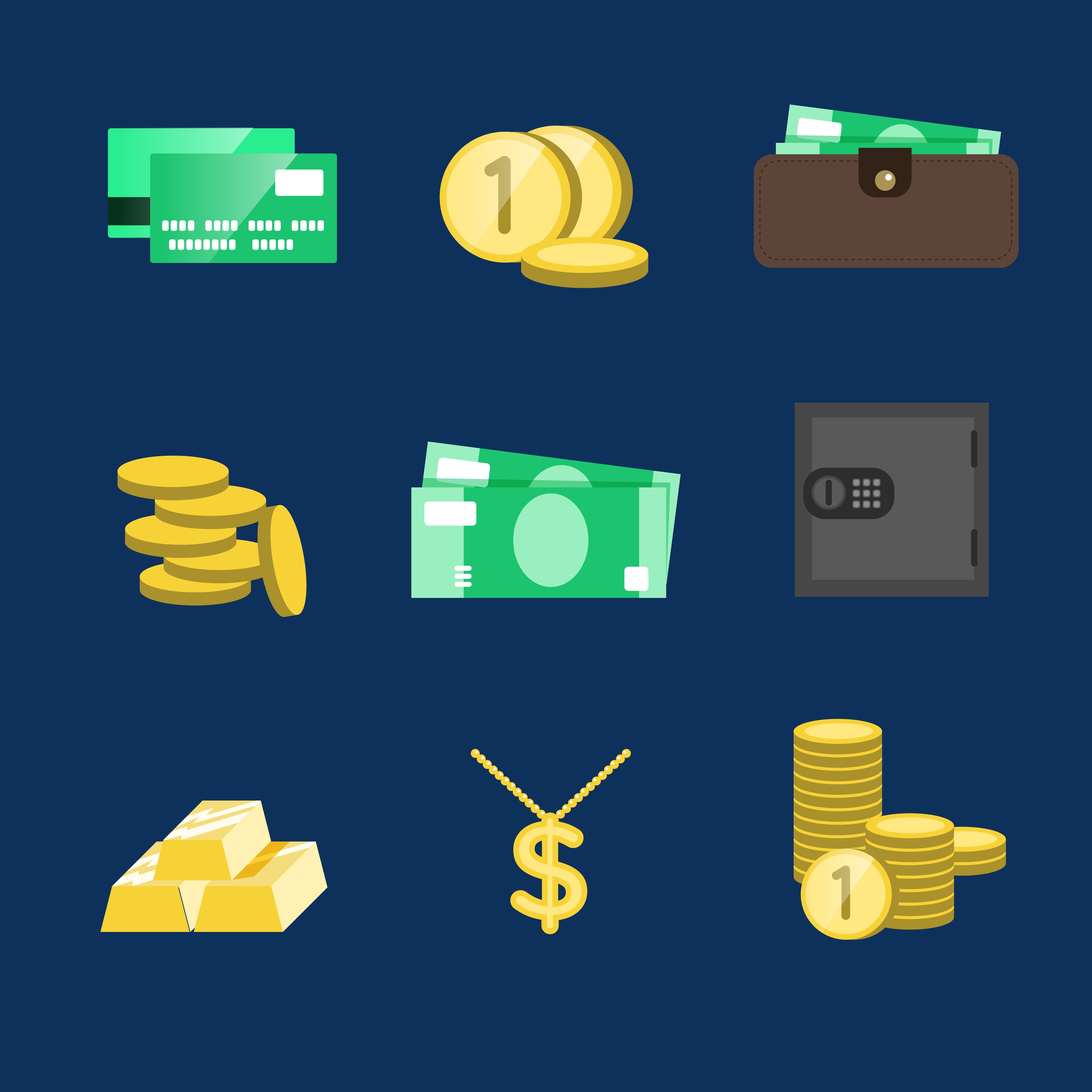 Money icon set, an Object Graphic by Alejik