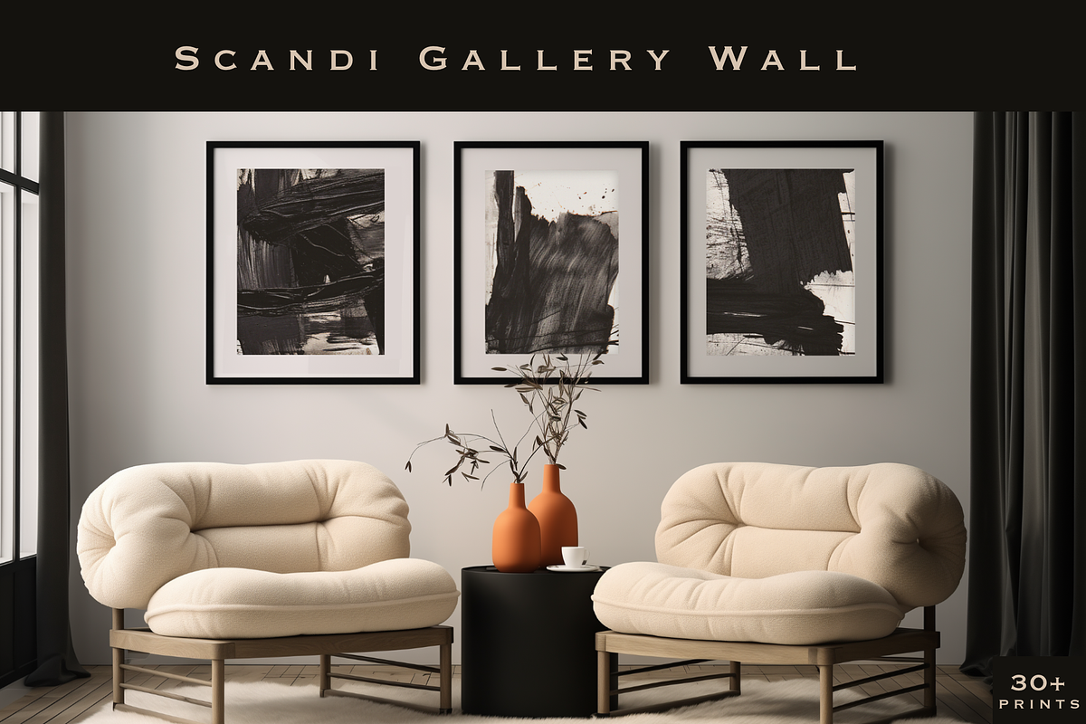 30+ Scandi Gallery Wall Set, an Object Graphic by Digital Museum