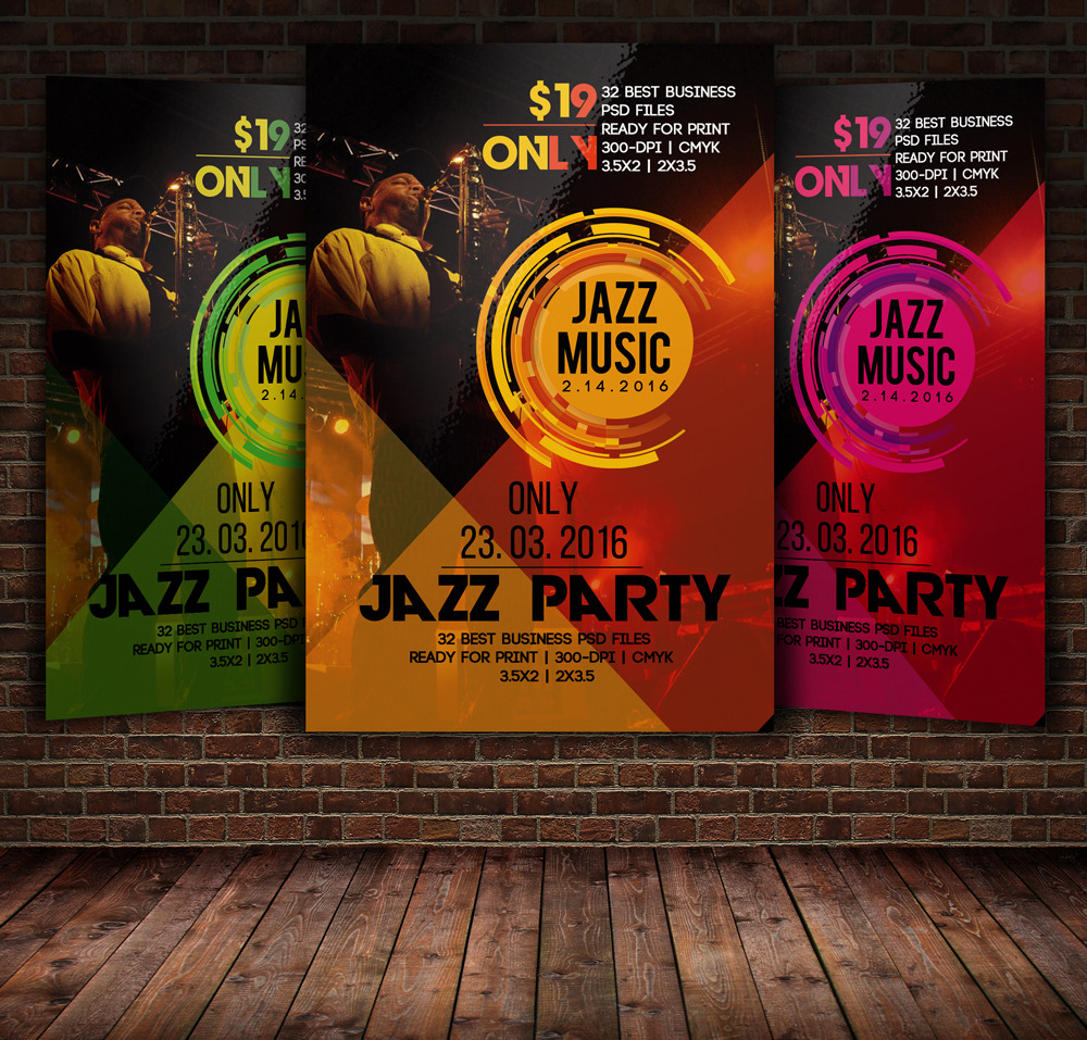 Jazz Event Flyer | Flyer Templates ~ Creative Market