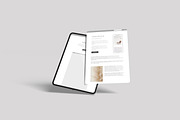 Floating Tablet Mockup, an iPad Mockup by Alhaytar