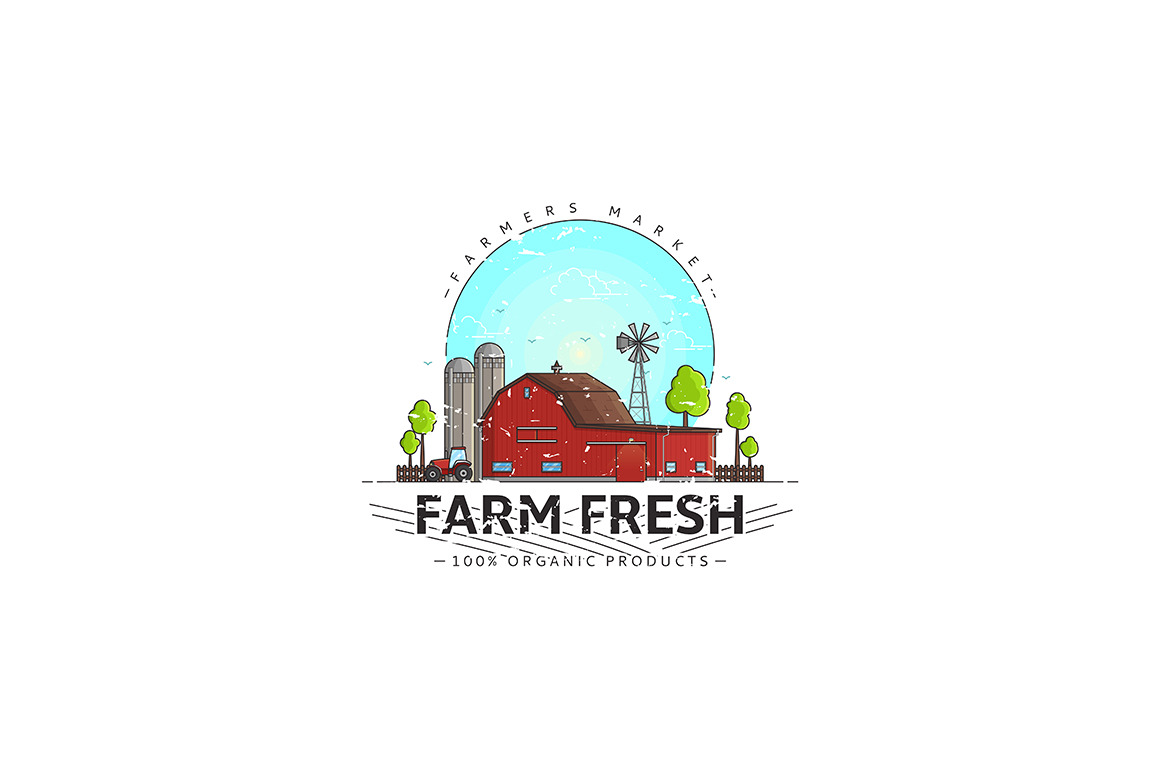 Farm fresh logo template, a Branding & Logo Template by Andrey Yaroslavtsev