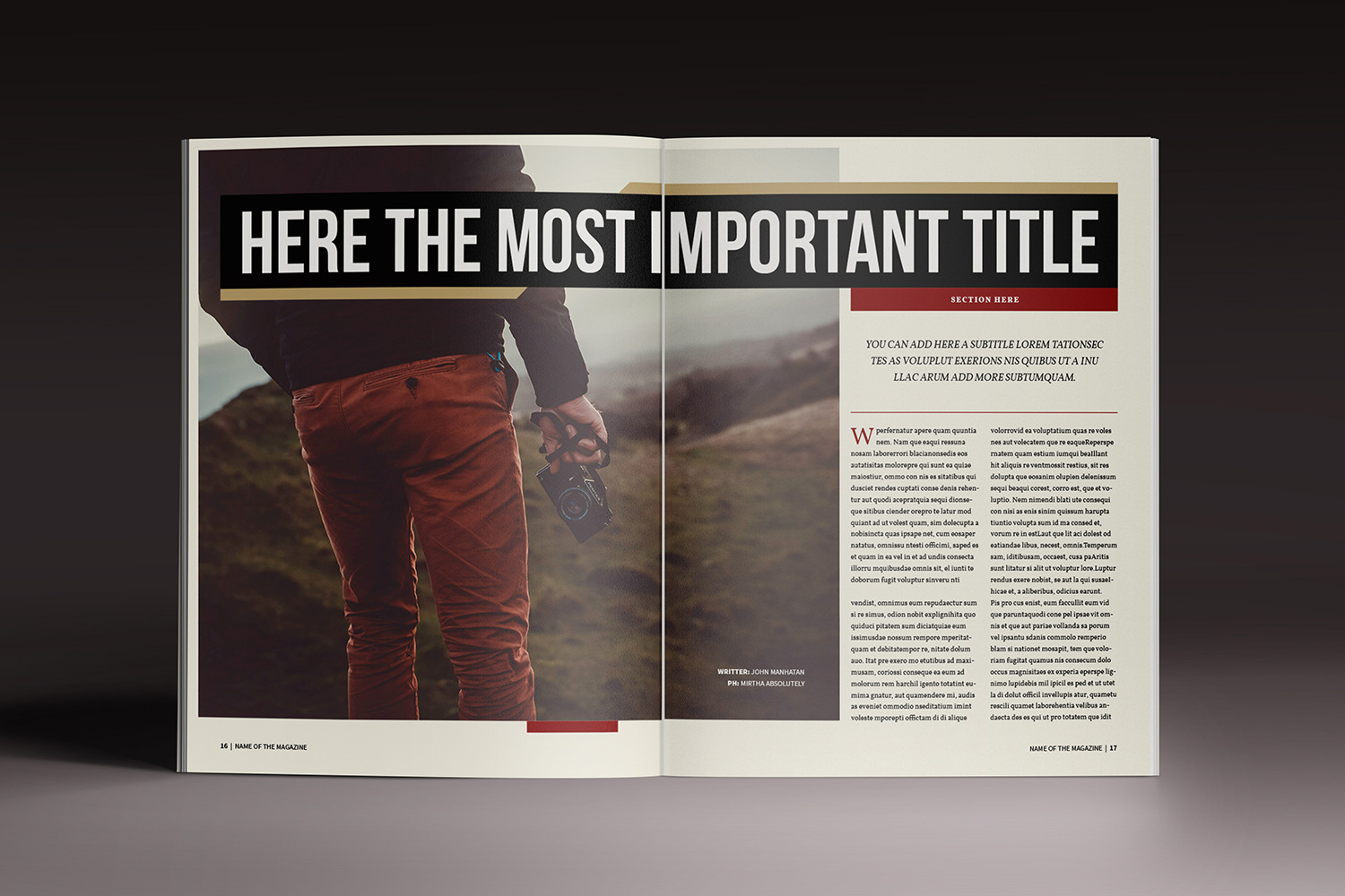 The Marshal Magazine Template, a Magazine Template by Luuqas Design