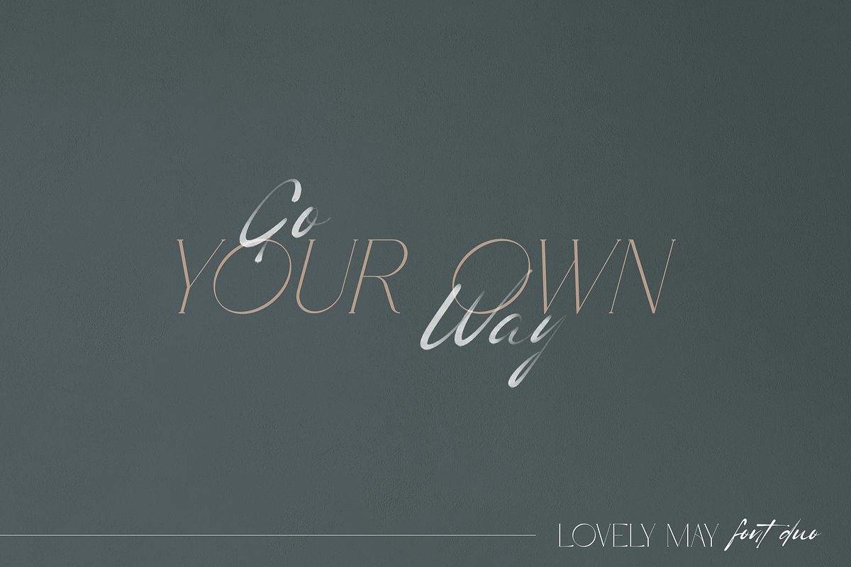 Lovely May - Font duo