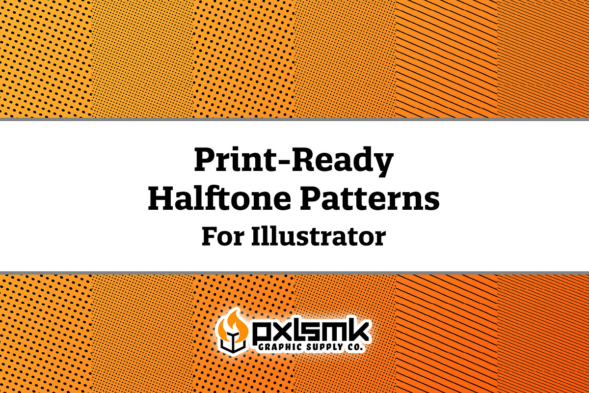 Print-Ready Halftone Patterns, a Pattern Graphic by PXLSMK Graphic ...