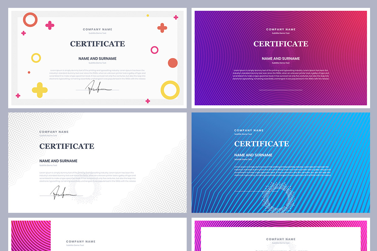 Certificate & Diploma Google Slides, a Presentation Template by HiSlide.io