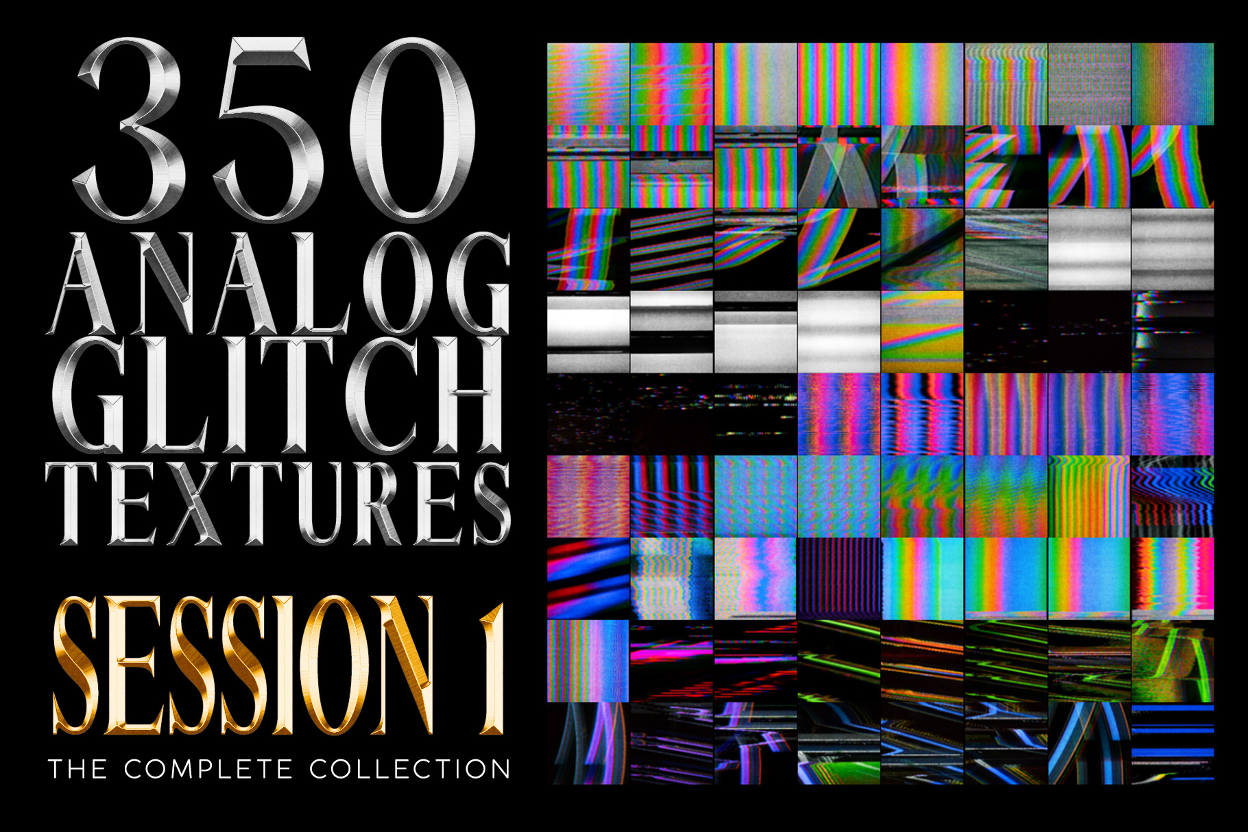 350 VHS Glitch Textures - SESSION 1, a Texture Graphic by Zomb ...
