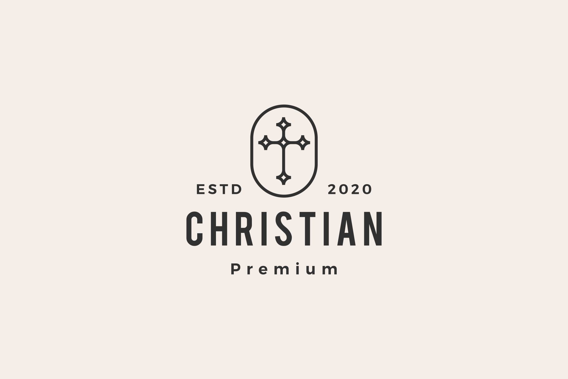 christian cross church hipster, a Branding & Logo Template by VSTRD ...
