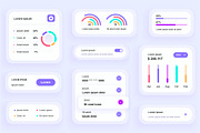 Mobile App UI Elements Kit, an UI Kit Template by alexdndz