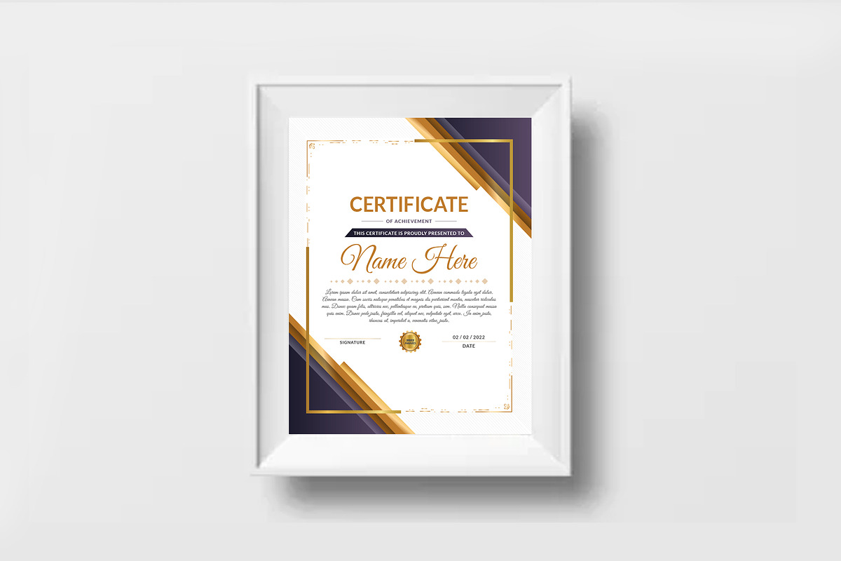 Creative Certificate Design Template, a Stationery Template by MRI STUDIO