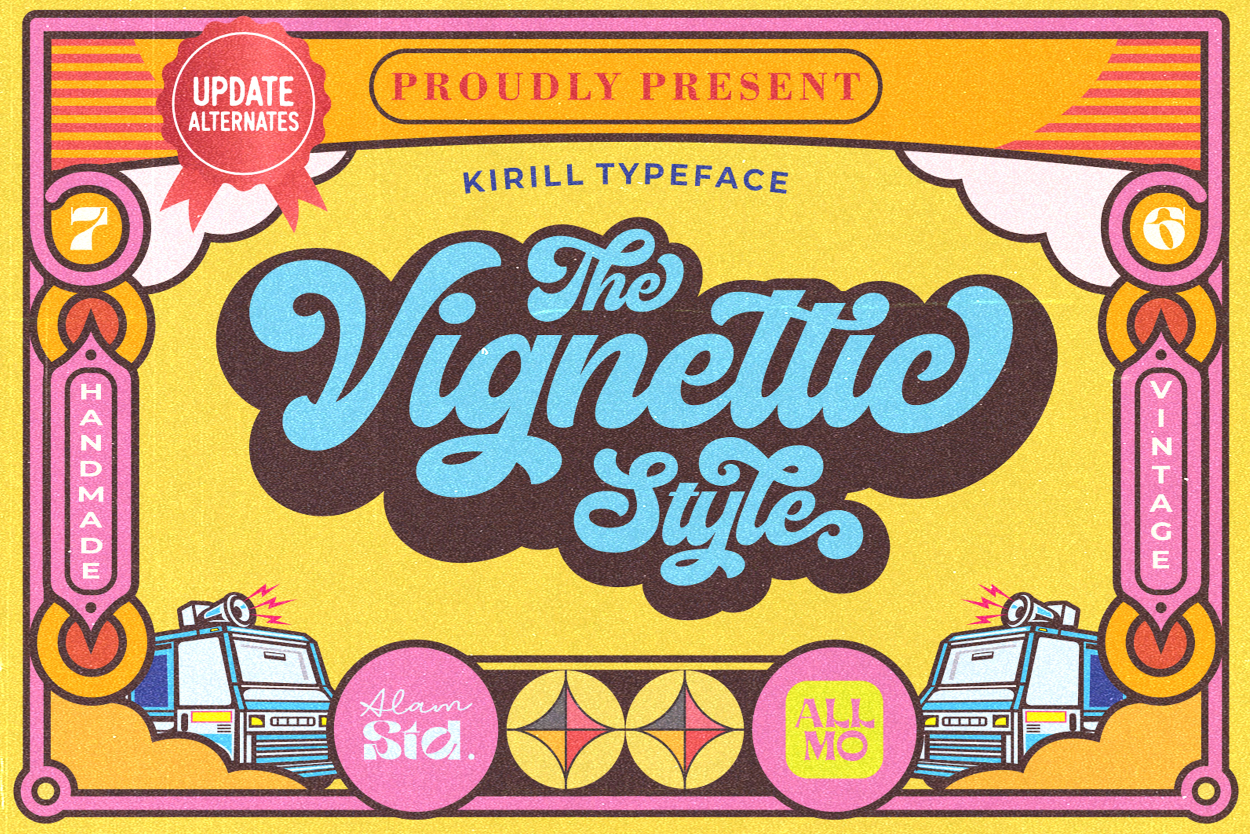Vignettic Font, a Script Font by Allmostudio