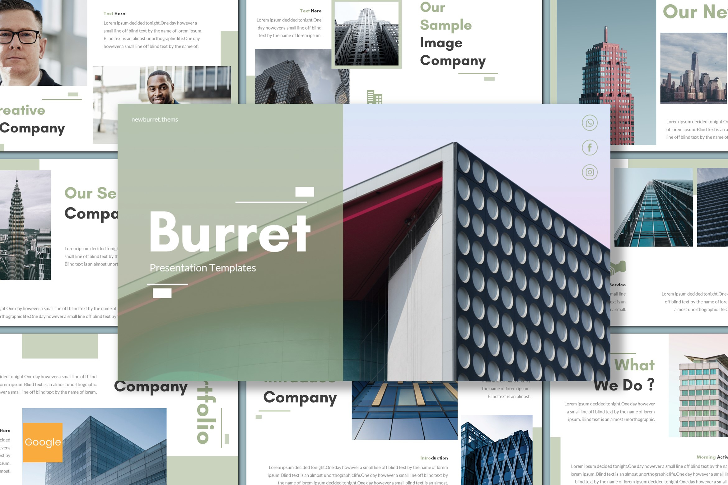 Burret - Google Slides Template, a Presentation Template by inspirasign