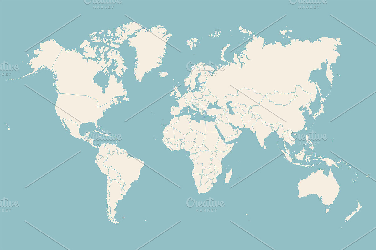 World map, a Work Illustration by Foxys Graphic