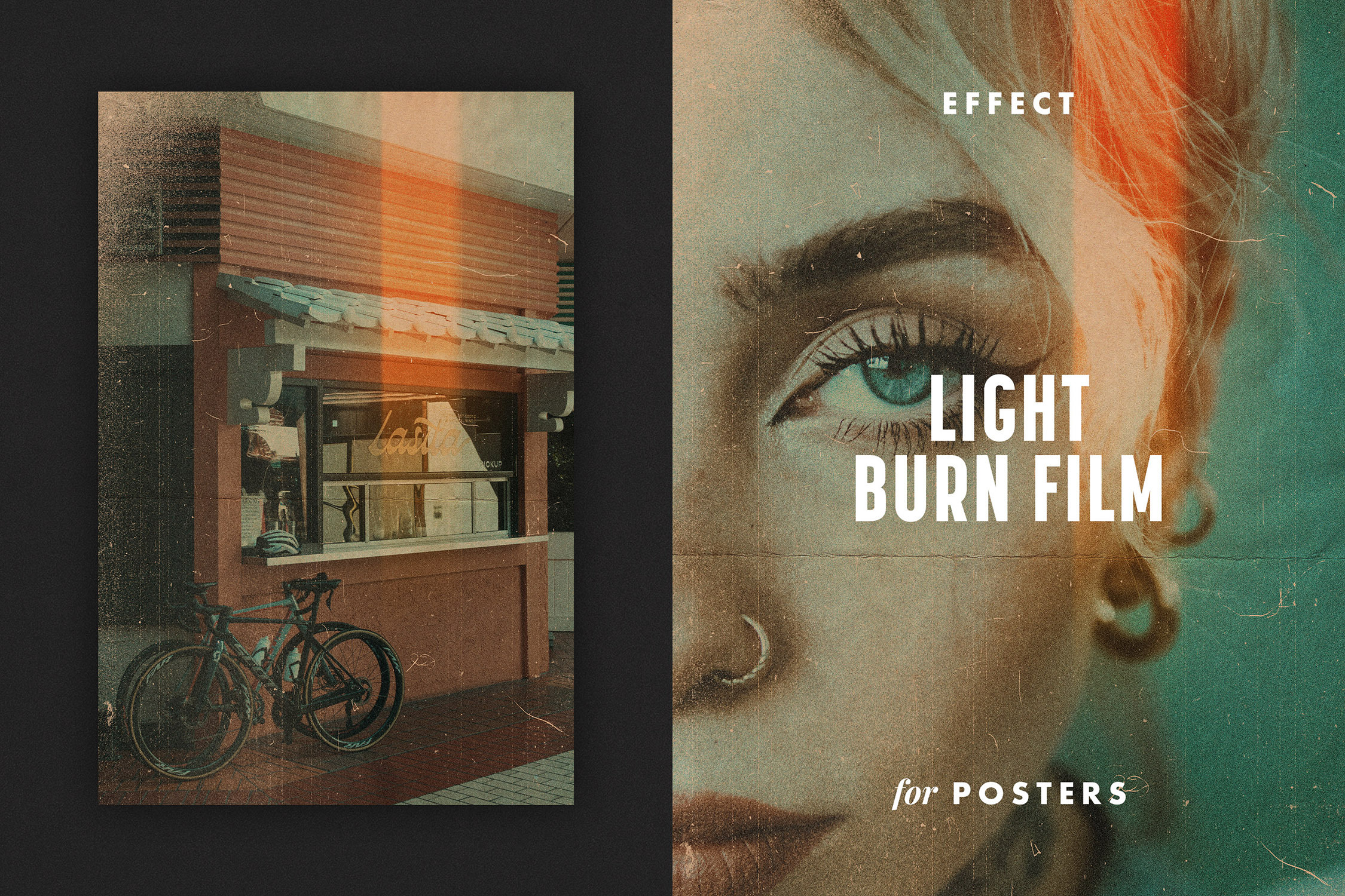 Light Burn Effect for Posters, a Layer Style Add-On by Design Squad