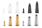 Cream Tube. Vector Set., an Object Graphic by Gomolach