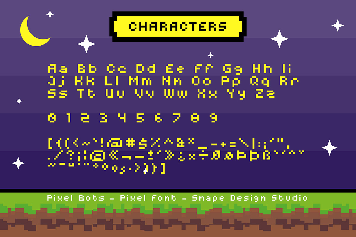 Pixel Bots - Pixel Font