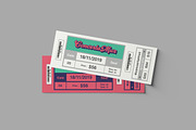 Ticket Mockups, a Print Template by artimasa