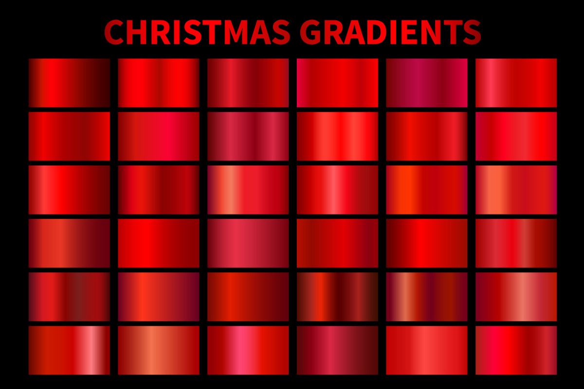 Red Christmas Gradients AI, GRD, a Gradient Add-On by Juksy