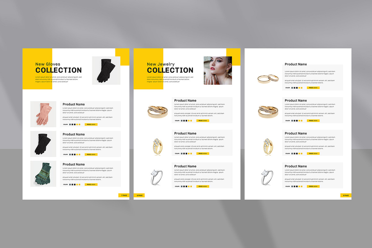 Product Catalog Template Design