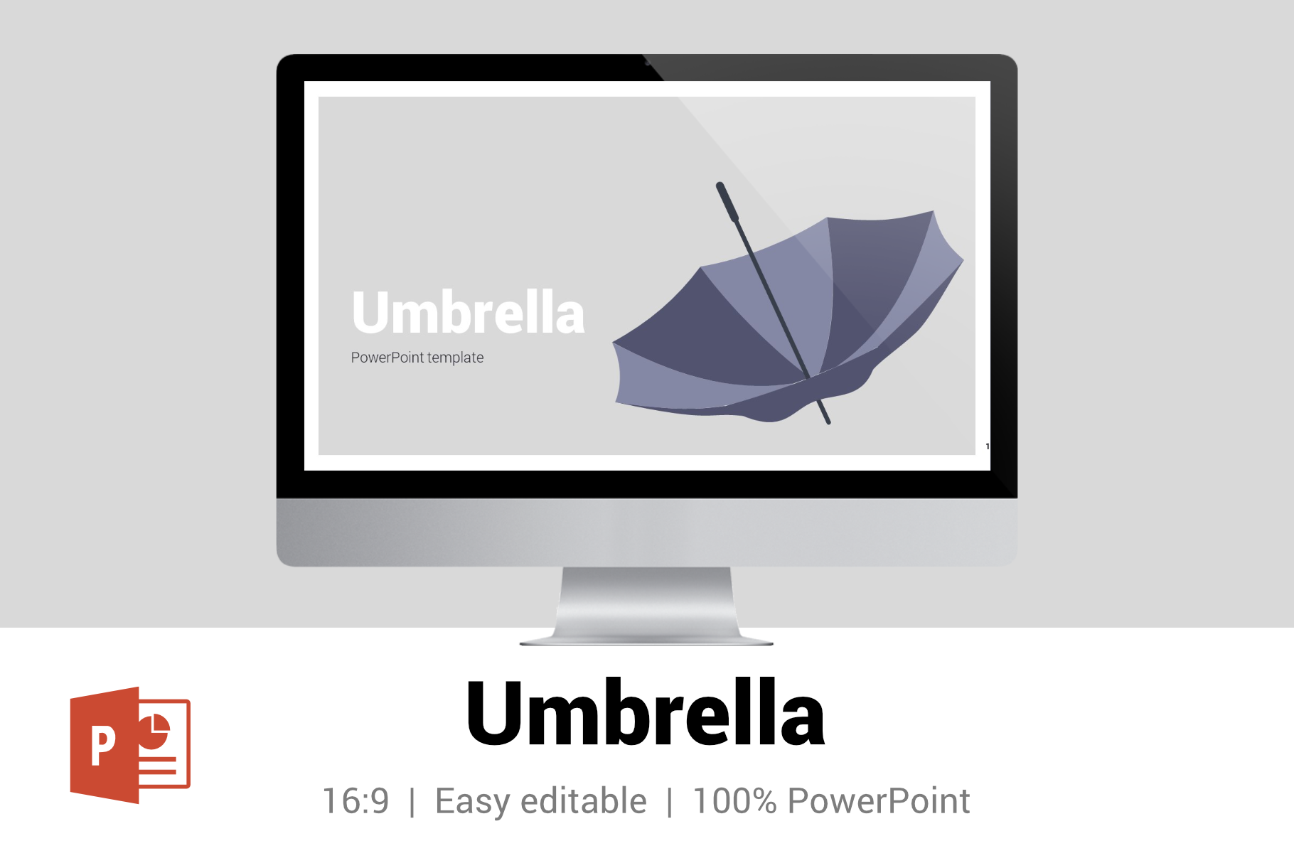 Umbrella PowerPoint template, a Presentation Template by Mr.Visual ...