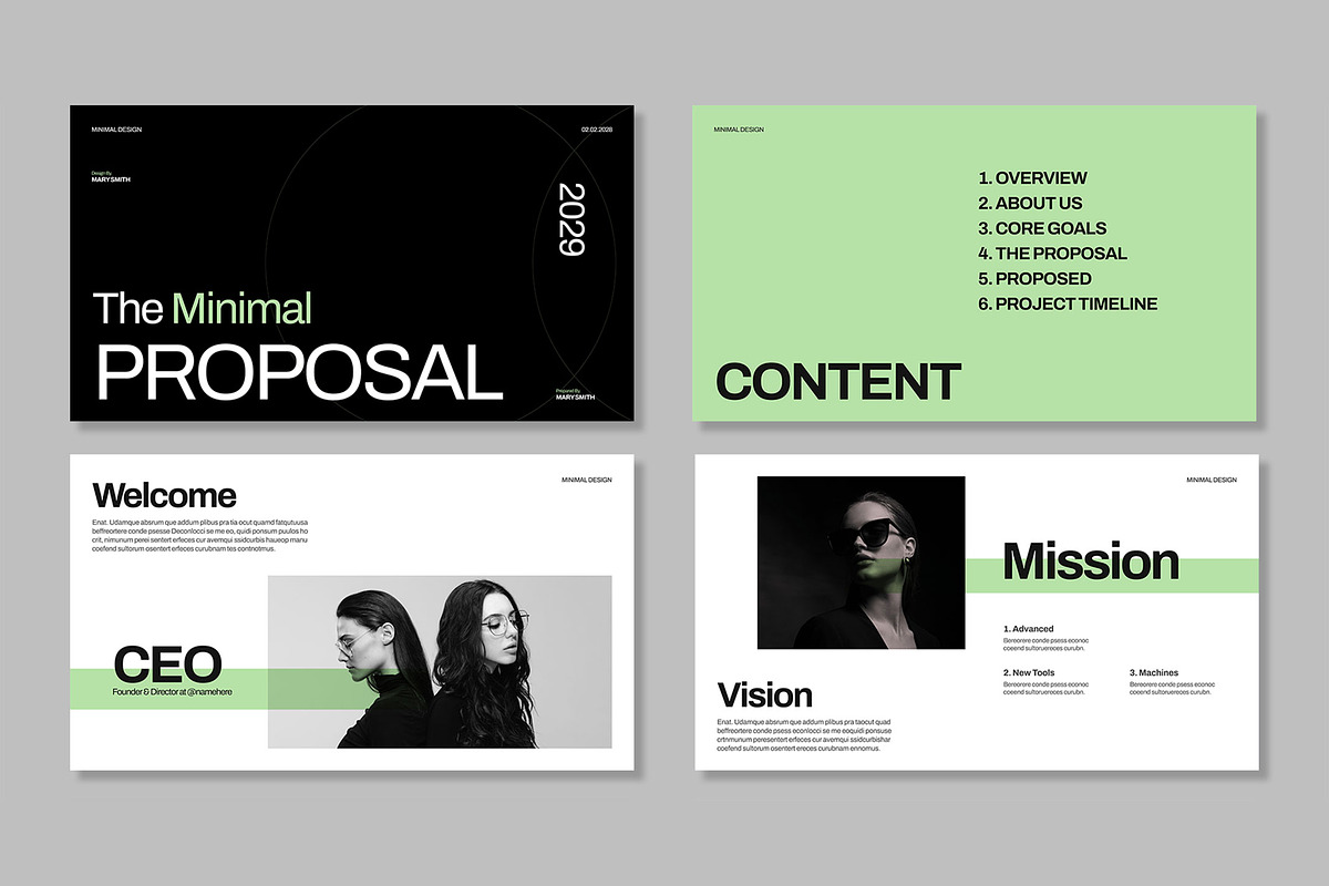 The Minimal Proposal Presentation