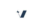 v star letter mark initial logo, a Branding & Logo Template by vastard